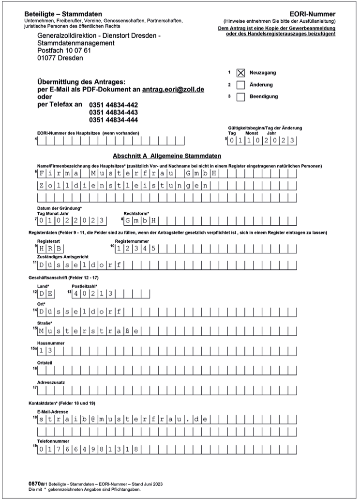So beantragen Sie eine EORI-Nummer beim Zoll
