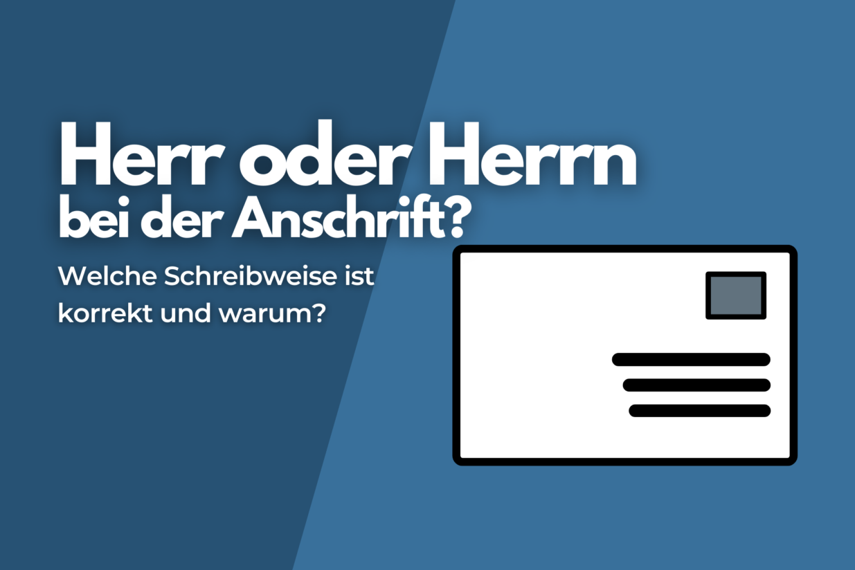 Anschrift: Zuerst Firma oder Name des Empfängers?