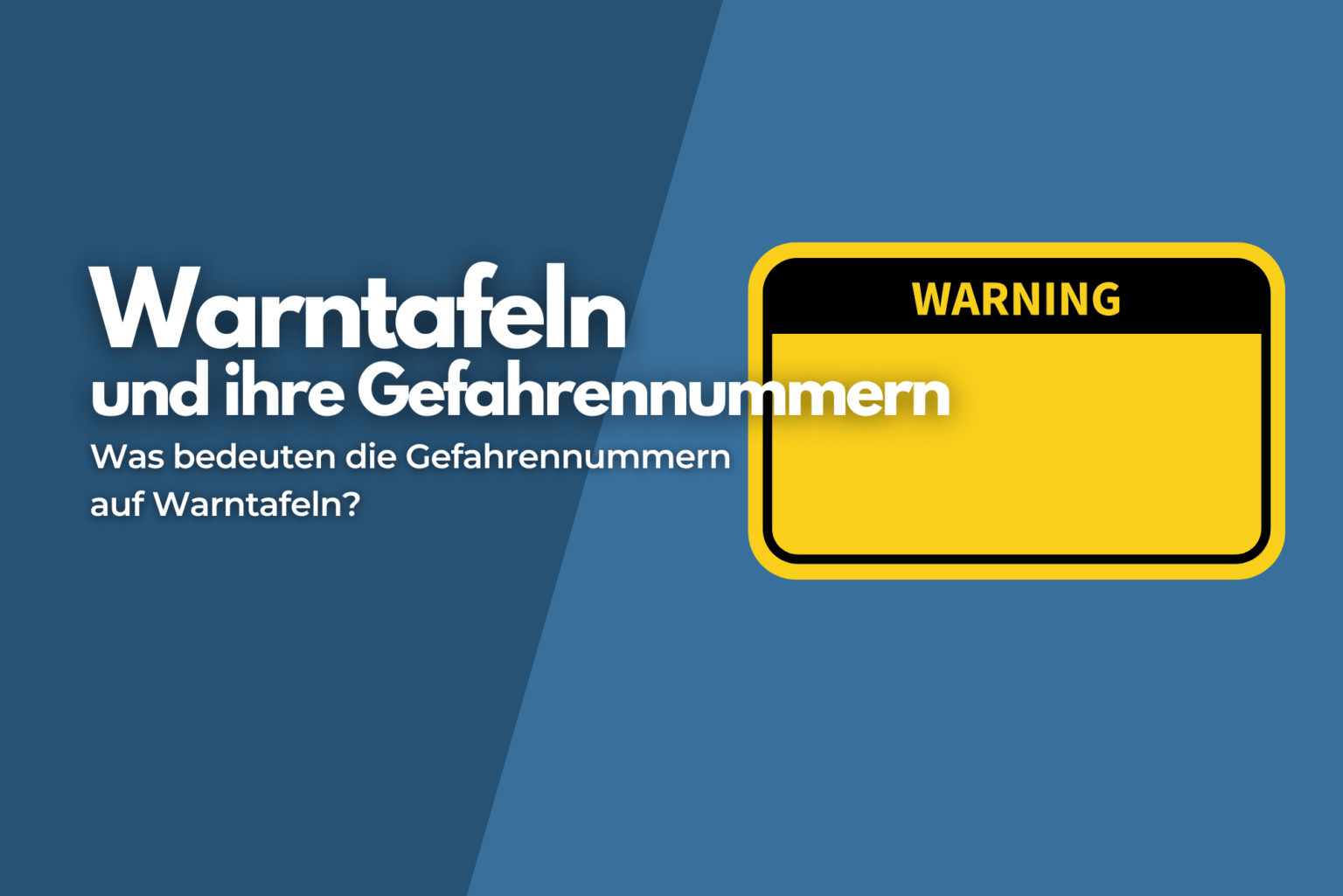UN-Nummer: Funktion & Beispiele Liste mit UN-Nummern