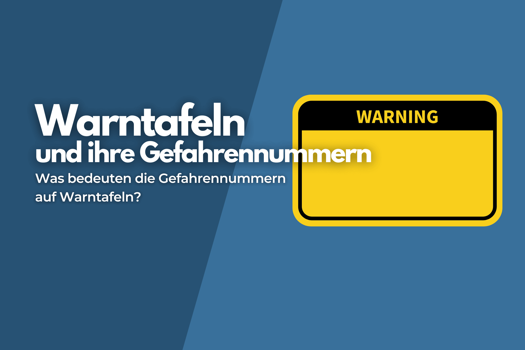 UN-Nummer: Funktion & Beispiele Liste mit UN-Nummern