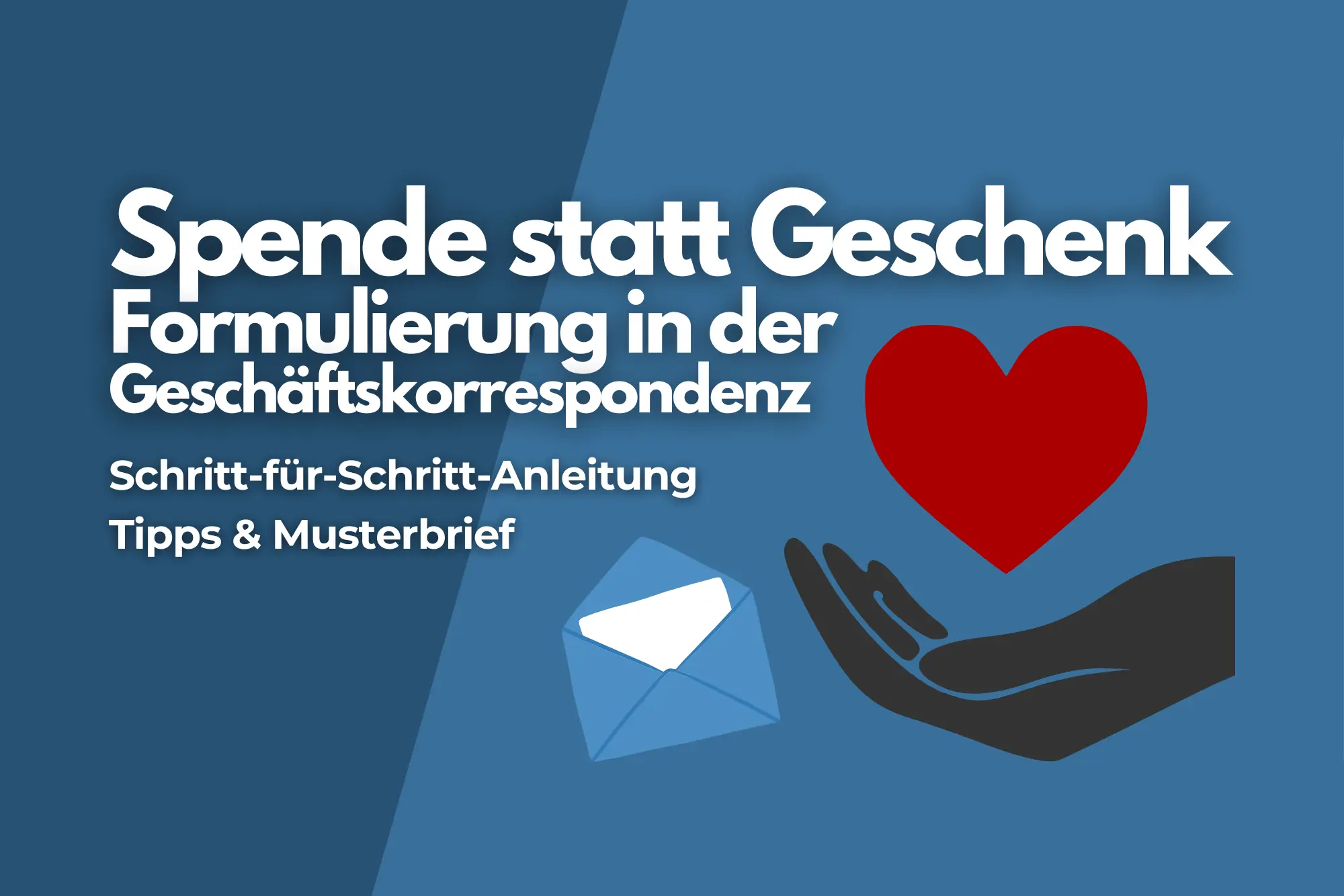 Geschäftskorrespondenz: "Spende statt Geschenk" Formulierung